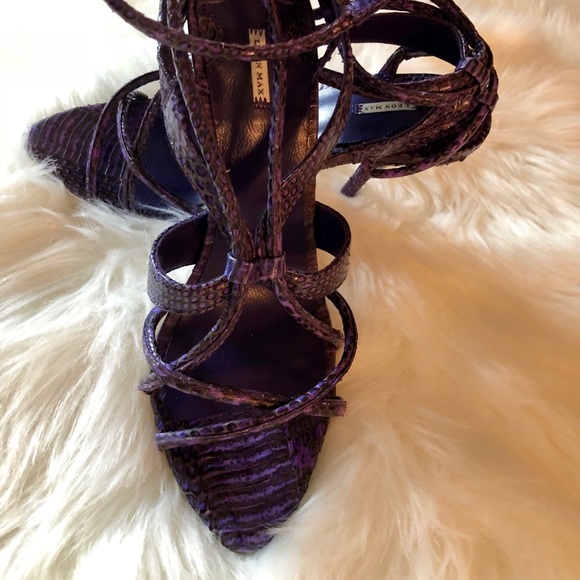 Leon Max / Max Studio | Shoes | Strappy Real Snakeskin Sandals By Leon ...